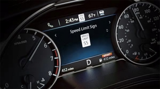 Nissan's Traffic Sign Recognition Technology Keeps the driver aware of ...